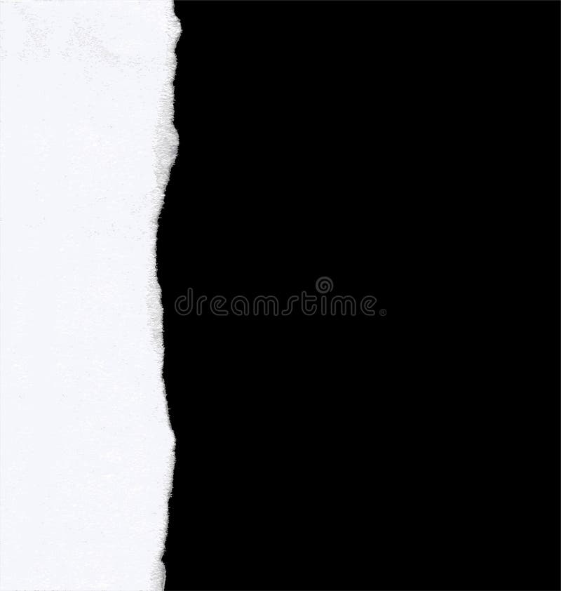 Ripped Torn Paper Strip Side Stock Vector - Illustration of abstract ...