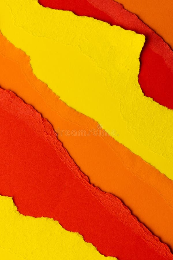 Ripped Up Pieces of Coloured Paper with Copy Space Stock Image - Image ...