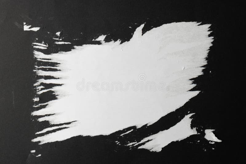 Ripped Up Pieces of White Paper Arranged on Black Background Stock ...
