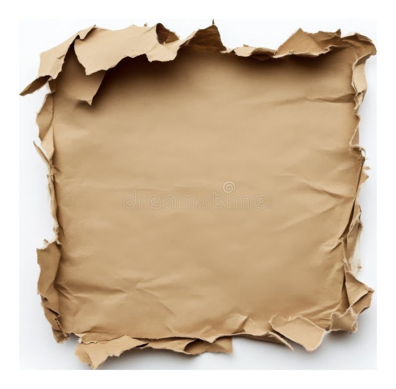 Ripped Vintage Paper Texture with Torn Edges, Design Background. Retro ...