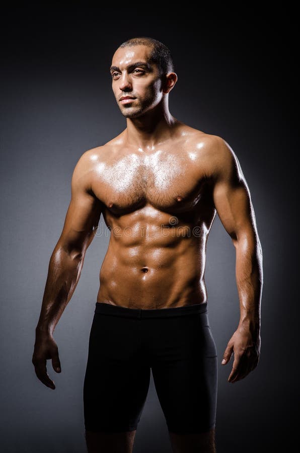 Ripped young man stock photo. Image of model, male, chest - 34469242