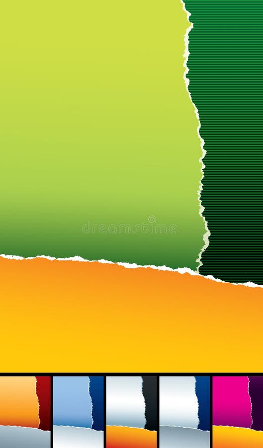 Rippedpaper twosheets stock vector. Illustration of shape - 9560577