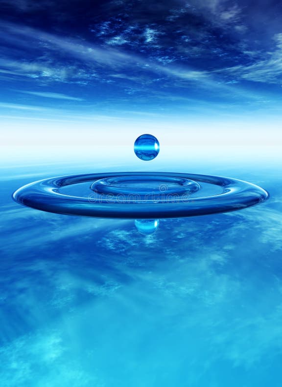 Ripple 8 stock illustration. Illustration of reflect, render - 635070