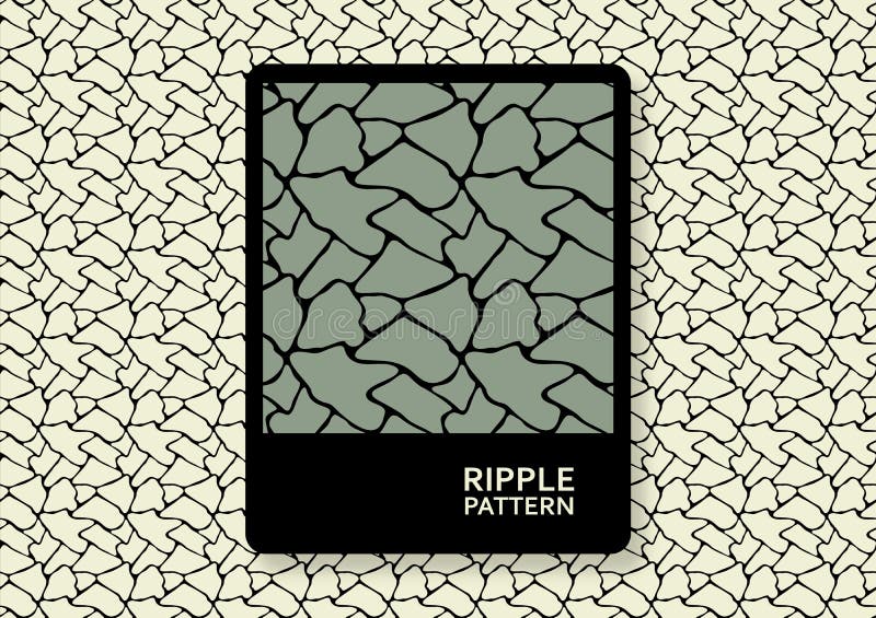 Ripple Abstract Texture, Vector Seamless Pattern Design. Stock Vector ...