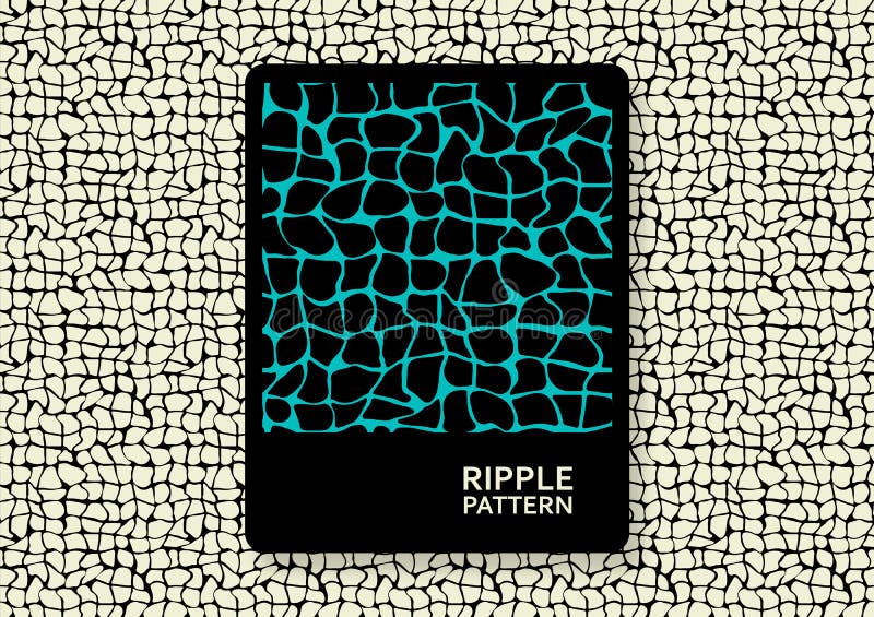 Ripple Abstract Texture, Vector Seamless Pattern Design. Stock Vector ...