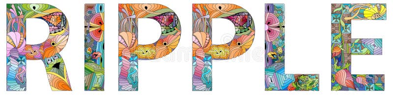 Ripple is a Cryptocurrency Platform for Payment Systems. Vector ...