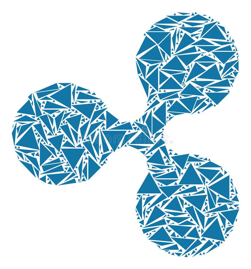 Ripple Currency Mosaic of Triangles Editorial Photography ...