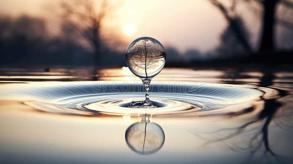 Ripple drops water drop stock illustration. Illustration of surface ...