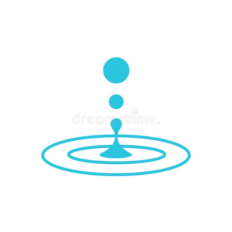 Ripple Effect Icon. Isolated on White Background Stock Vector ...