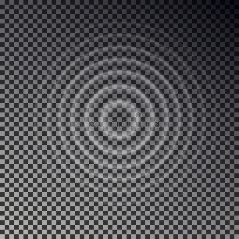 Ripple Effect Top View. Transparent Water Drop Rings Stock Vector ...