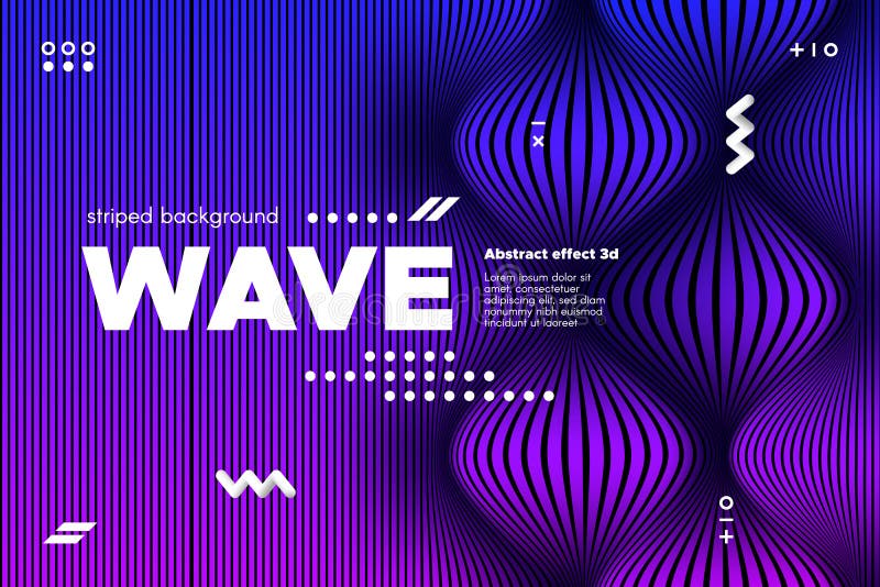 Ripple of Flowing Lines Concept. 3d Abstract. Stock Vector ...