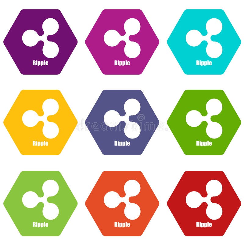Ripple icons set 9 vector stock vector. Illustration of circle - 136930041