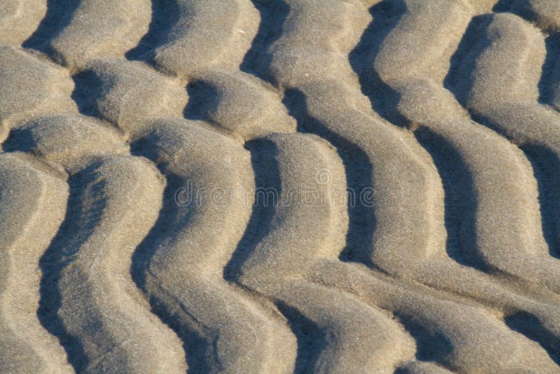 Ripple marks on a beach stock image. Image of mark, used - 136517533