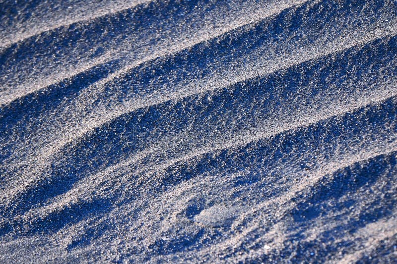 Ripple Marks (wind Ripples) on the Sandy Beach. Stock Photo - Image of ...