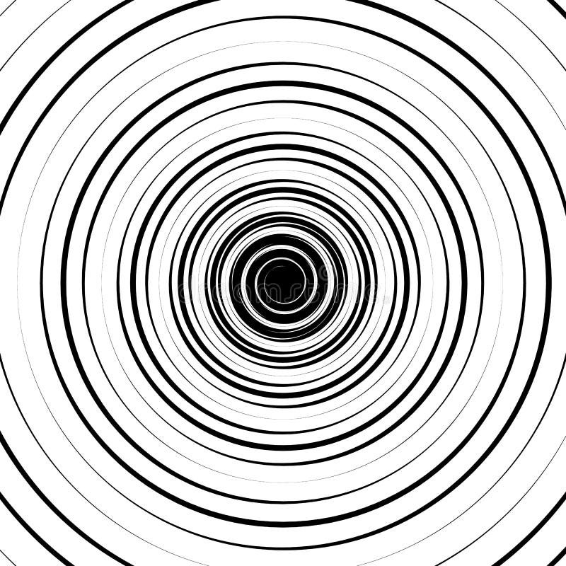 Ripple Pattern with Concentric Circles. Circular Geometric Background ...