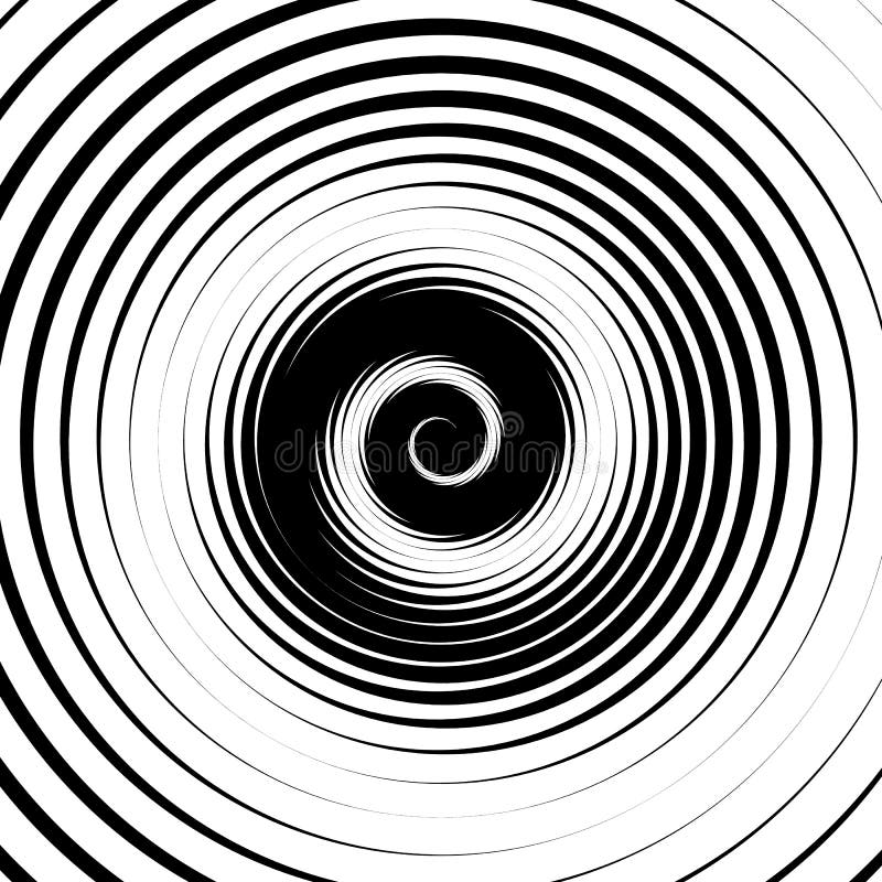 Ripple Pattern with Concentric Circles. Circular Geometric Background ...