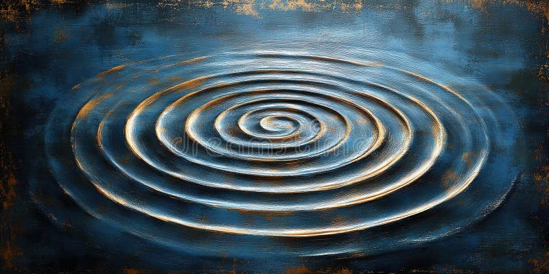 Ripple Patterns Create a Serene Effect on Water Surface with Subtle ...