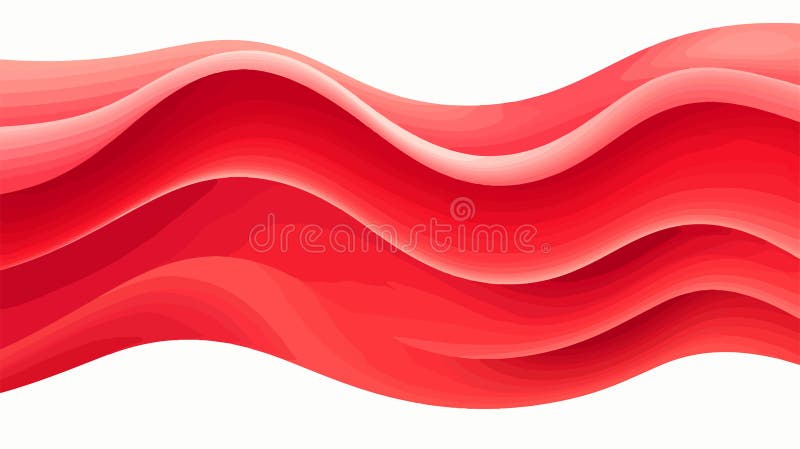 Ripple Red Fabric or Paper Vector Cartoon Stock Vector - Illustration ...