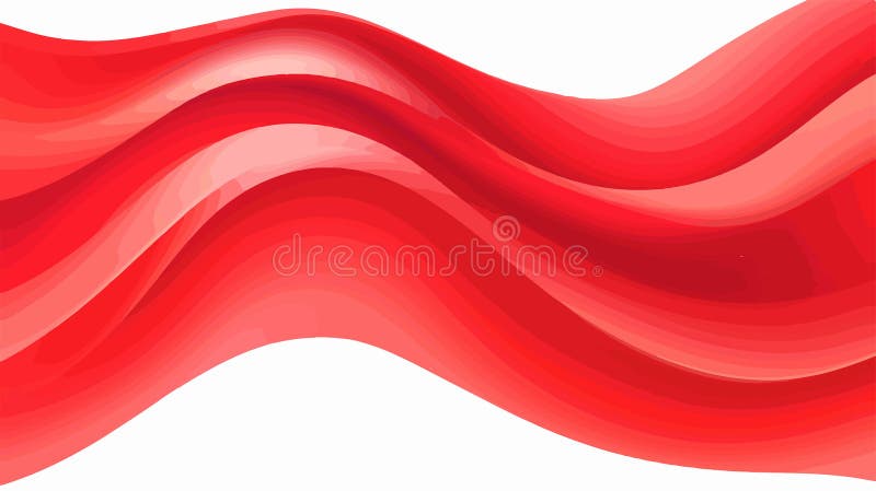 Ripple Red Fabric or Paper Vector Cartoon Stock Illustration ...