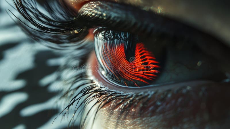 Ripple Reflection a Close-Up of an Eye with the Digital Currency Logo ...