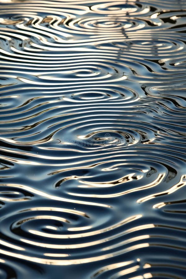 Ripple ripples on water stock illustration. Illustration of pattern - 300381800