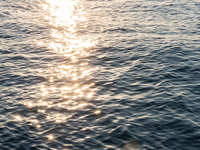 Ripple on the Surface of the Shiny Sea Water Close-up Stock Image ...