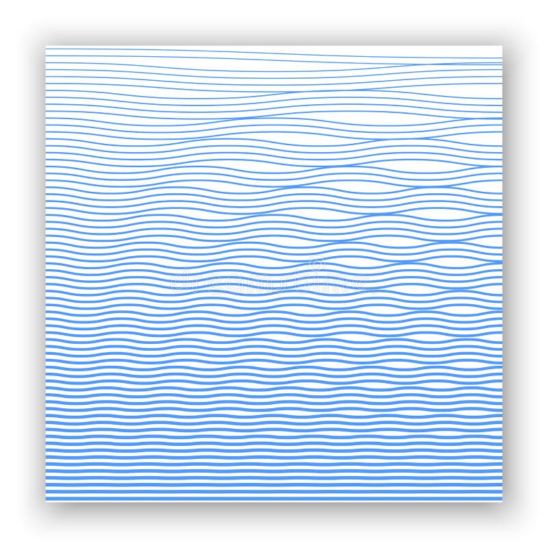 Ripple Texture. Water Depth. Thin Line Wave Background. Linear Halftone ...