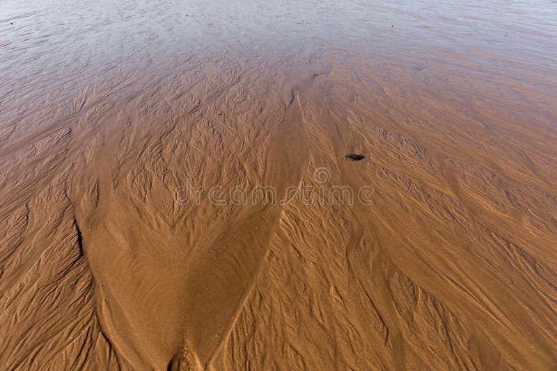 Ripple Textures in the Sand on a Beach Stock Image - Image of grainy ...