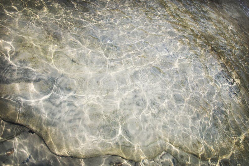 Ripple Water and Water Sun Reflection of Rock Stock Image - Image of ...