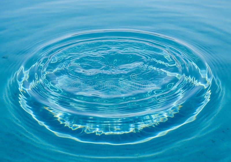 Ripple Water Surface from Drop Side View Stock Illustration ...