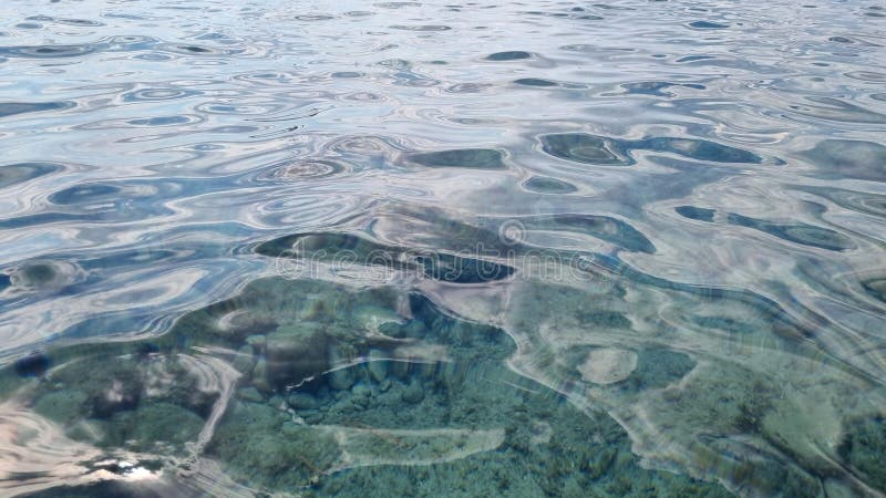 Ripple Water and Surface in Sea. Beautiful Motion Gentle Wave in the ...