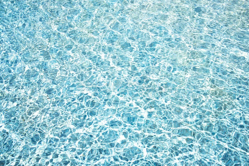 Ripple Water in Swimming Pool with Sun Reflection Stock Photo - Image ...