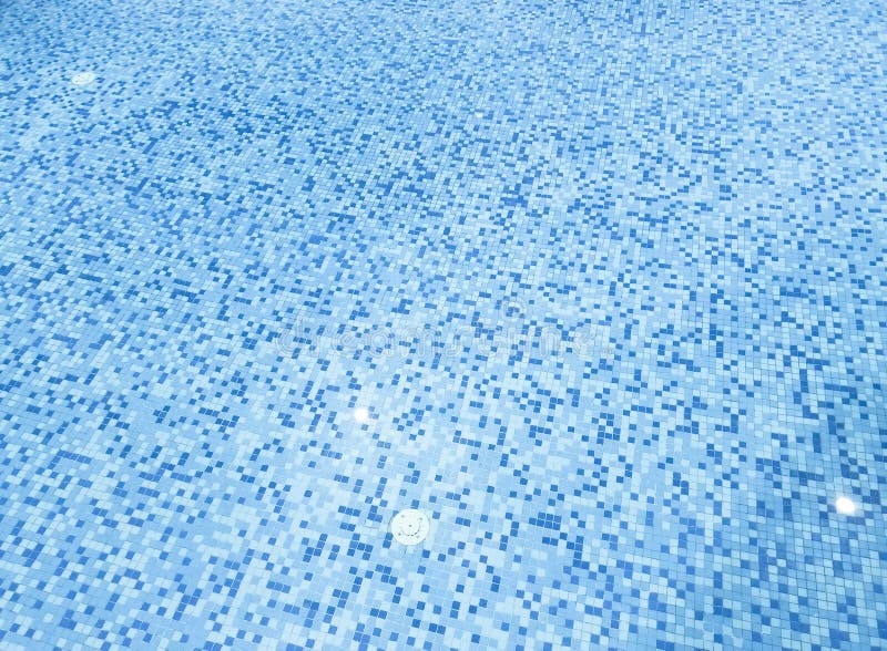 Ripple Water in Swimming Pool with Sun Reflection. Background Shot of ...