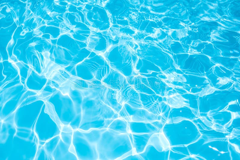 Ripple Water in Swimming Pool with Sun Reflection Stock Photo - Image ...