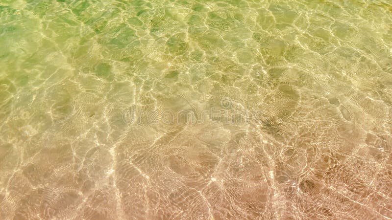 Ripple Water Yellow in Swimming Pool with Sun Reflection Stock Image ...