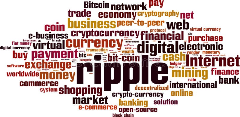 Ripple word cloud stock vector. Illustration of bank - 232845123