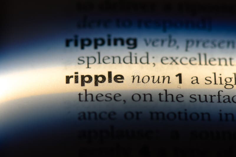 Word RIPPLE Formed by Alphabet Blocks on Mother Cryptocurrency Stock ...