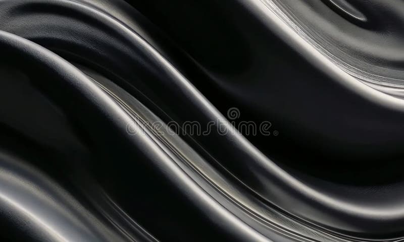 Rippled Black Surface Showcases Dynamic Waves and Smooth Texture for a ...