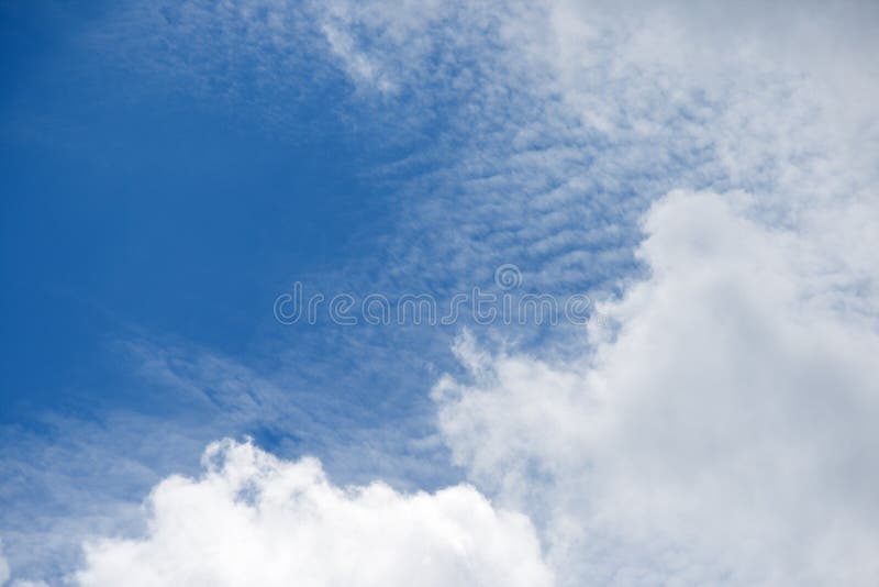 RIPPLED CLOUD BEHIND SOLID CLOUD Stock Image - Image of nature, cloud ...