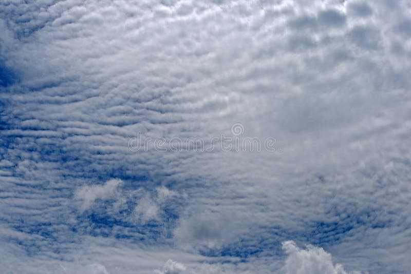 Rippled Clouds on a Summer Day Stock Image - Image of enjoy, delightful ...