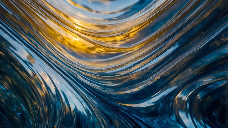 Rippled Glass with Fluid Texture Stock Illustration - Illustration of ...