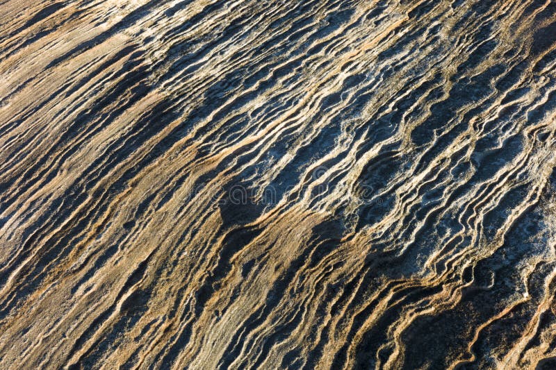 Rippled Rock beside the Sea Background. Stock Image - Image of sydney ...