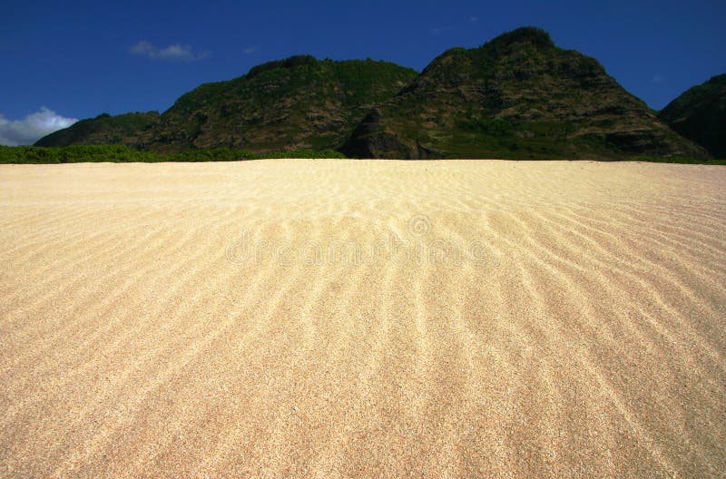 Rippled Sand Landscape stock photo. Image of oahu, relax - 254096