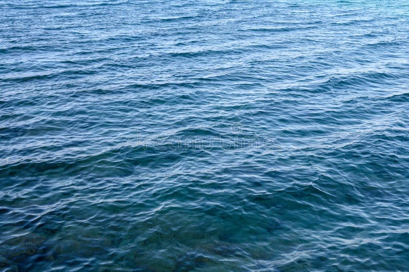 Rippled Surface of Seawater, Full Frame Stock Photo - Image of ...