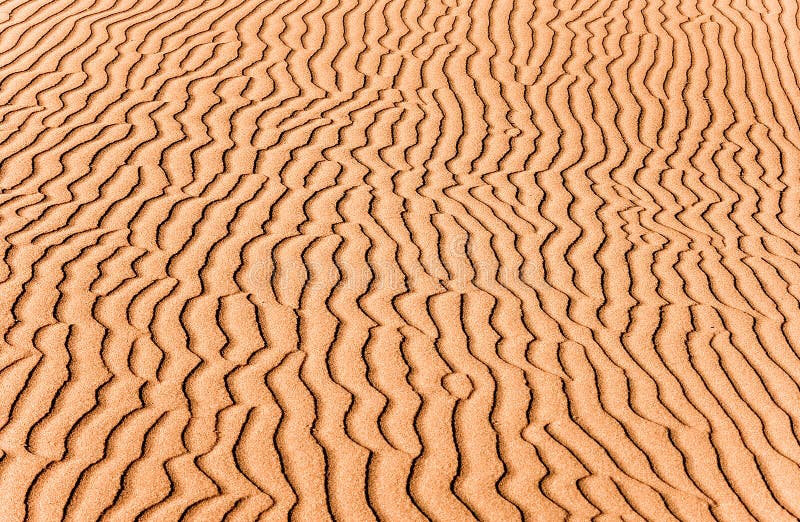 Rippled Texture of the Sand Stock Image - Image of nature, brown: 167125975