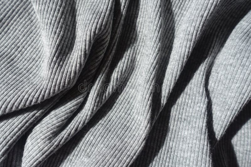 Rippled Heather Grey Rib Knit Fabric Stock Image - Image of backdrop ...
