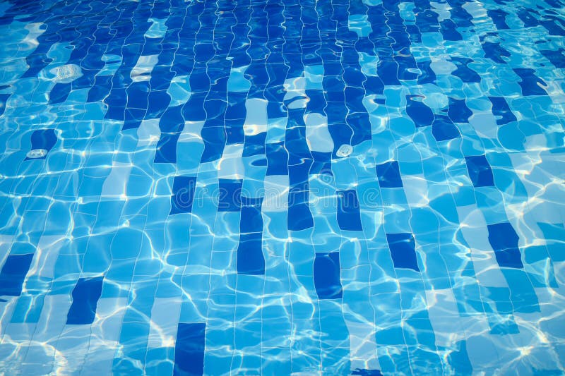 Rippled Water in the Swimming Pool Stock Image - Image of reflection ...