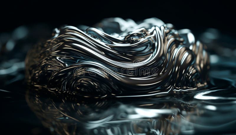 Rippled Wave Pattern Reflects Nature Beauty Smoothly Generated by AI ...