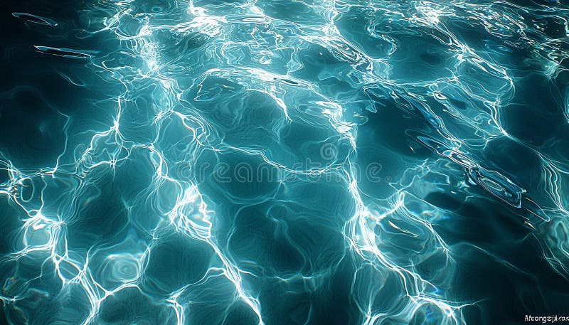 Rippled Wave Pattern Underwater, Bright Colors, Smooth Motion Generated ...