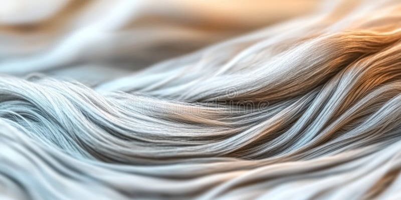 Rippled Waves of Silky Fabric in Soft Pastel Colors Stock Illustration ...